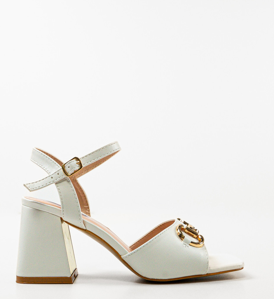 Sandale cu toc Volya Albe > Noua colecție este aici