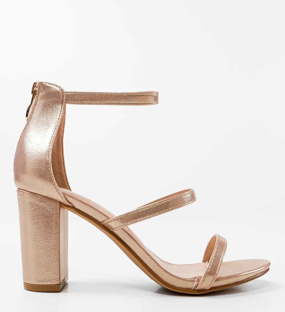 Sandale cu toc Hazel Roze > Noua colecție este aici