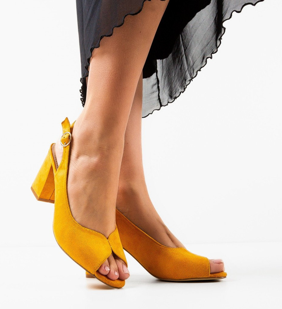 Ženske sandale Francesca Žute