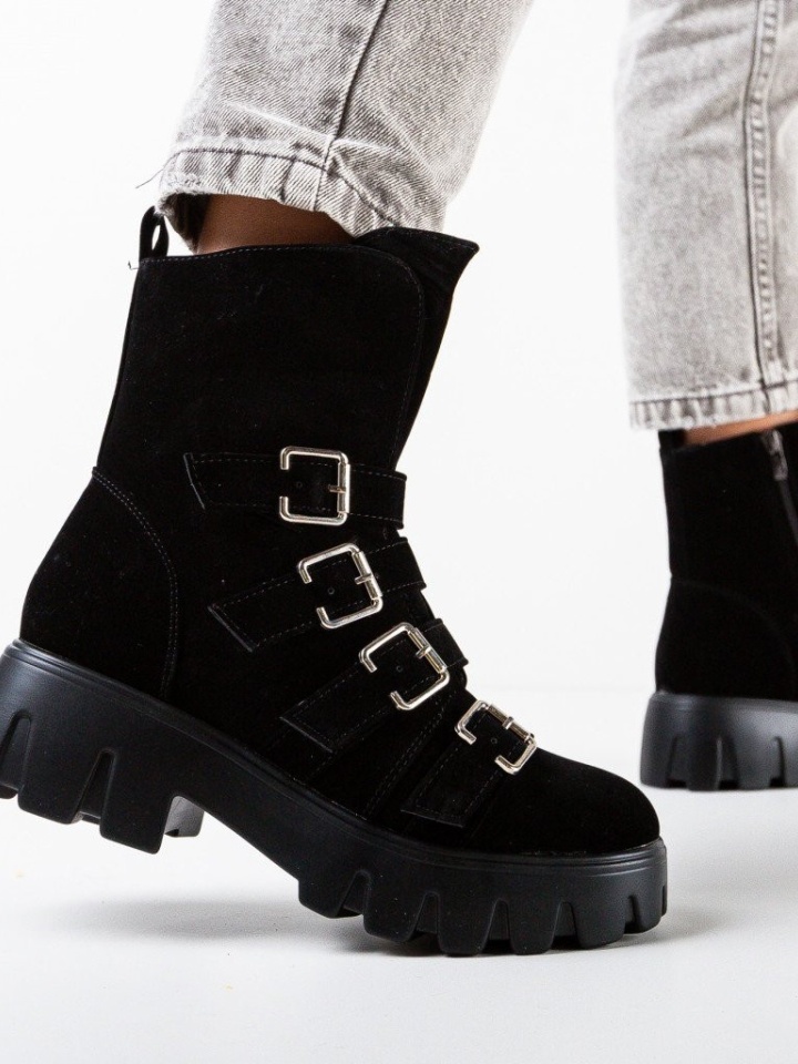 Μποτάκια Usko Μαύρα