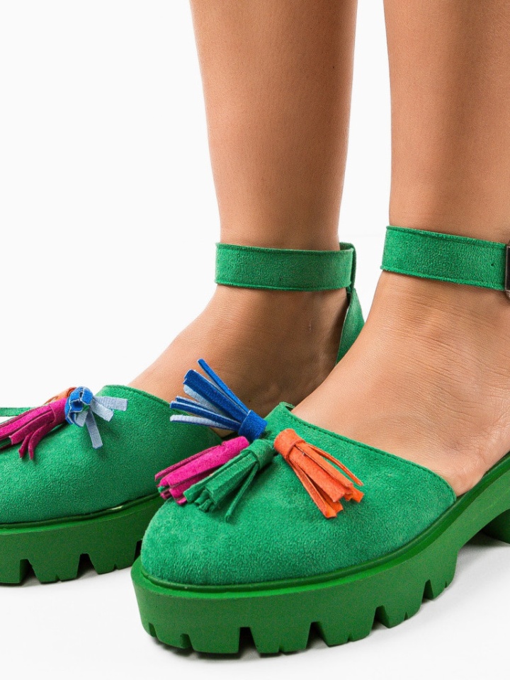 Καθημερινά παπούτσια Jaila Πράσινα