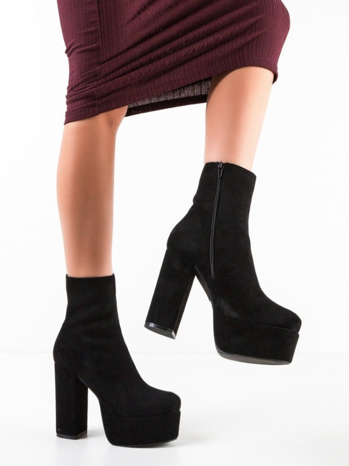 Μποτάκια αστραγάλου Hyan Μαύρα